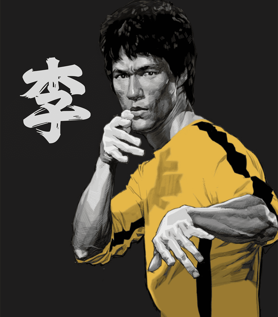Bruce Lee Enter The Dragon Wall Poster | Glass Framed Wall Art For ...