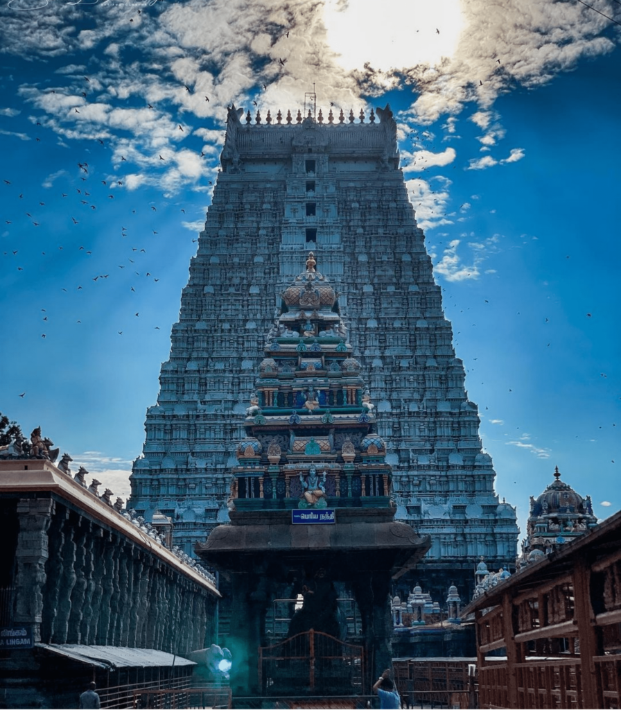 Tiruvannamalai Sivan Temple Wall Art | Glass Framed Poster For Living ...